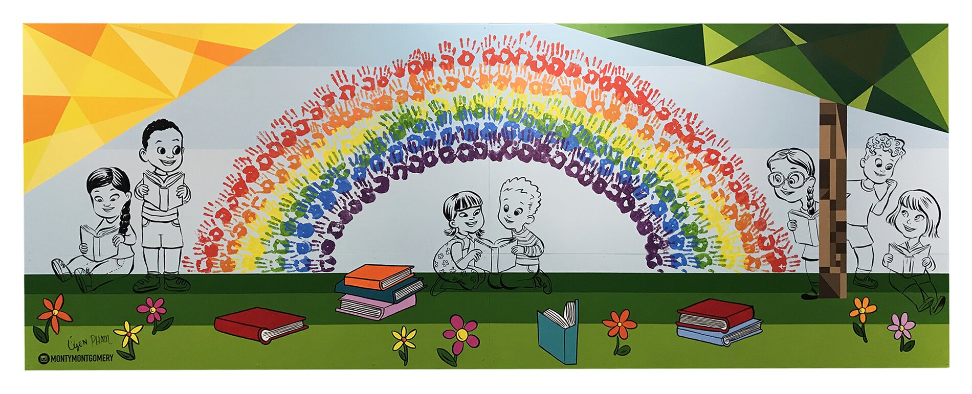 “Reading Rainbow” installed in the Town Hall of Farmville, Virginia ...
